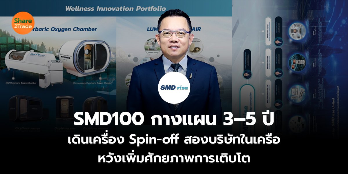 SMD100 กางแผน 3–5 ปี เดินเครื่อง Spin-off สองบริษัทในเครือ หวังเพิ่มศักยภาพการเติบโต | Share2Trade